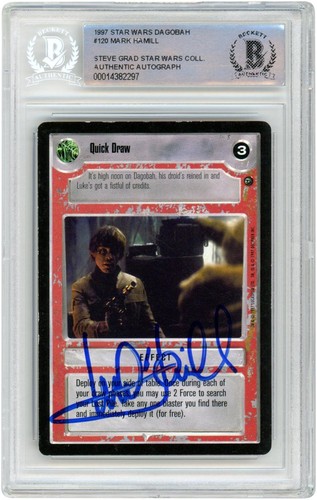 Mark Hamill Star Wars Signed 1997 CCG #120 BAS Card - The Steve Grad ...