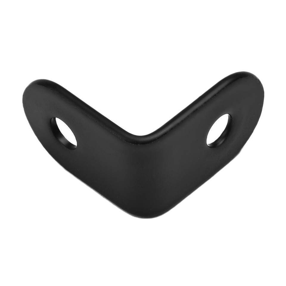 Anti rust L Shaped Brackets Right angle Black Stainless Steel Joint ...