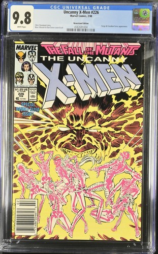 UNCANNY X-MEN #226 NEWSSTAND EDITION CGC 9.8 MARC SILVESTRI COVER ...