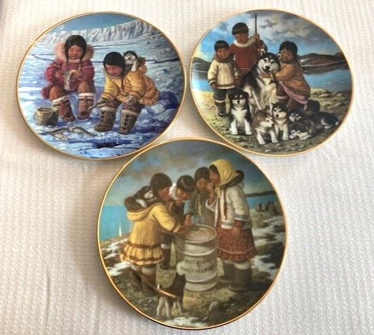 RARE three Nori Peter Collector Plates in the series "Arctic Spring" | eBay