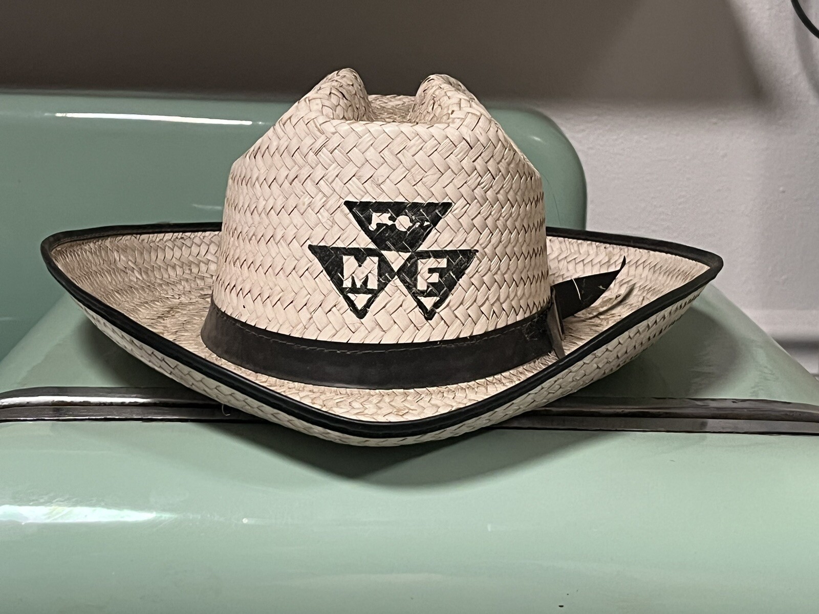 Vintage Massey Ferguson Tractor Straw Cowboy Hat | eBay