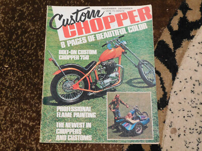 FIRST #1 Custom Chopper Motorcycle Magazine 1970 Very Collectible Old ...