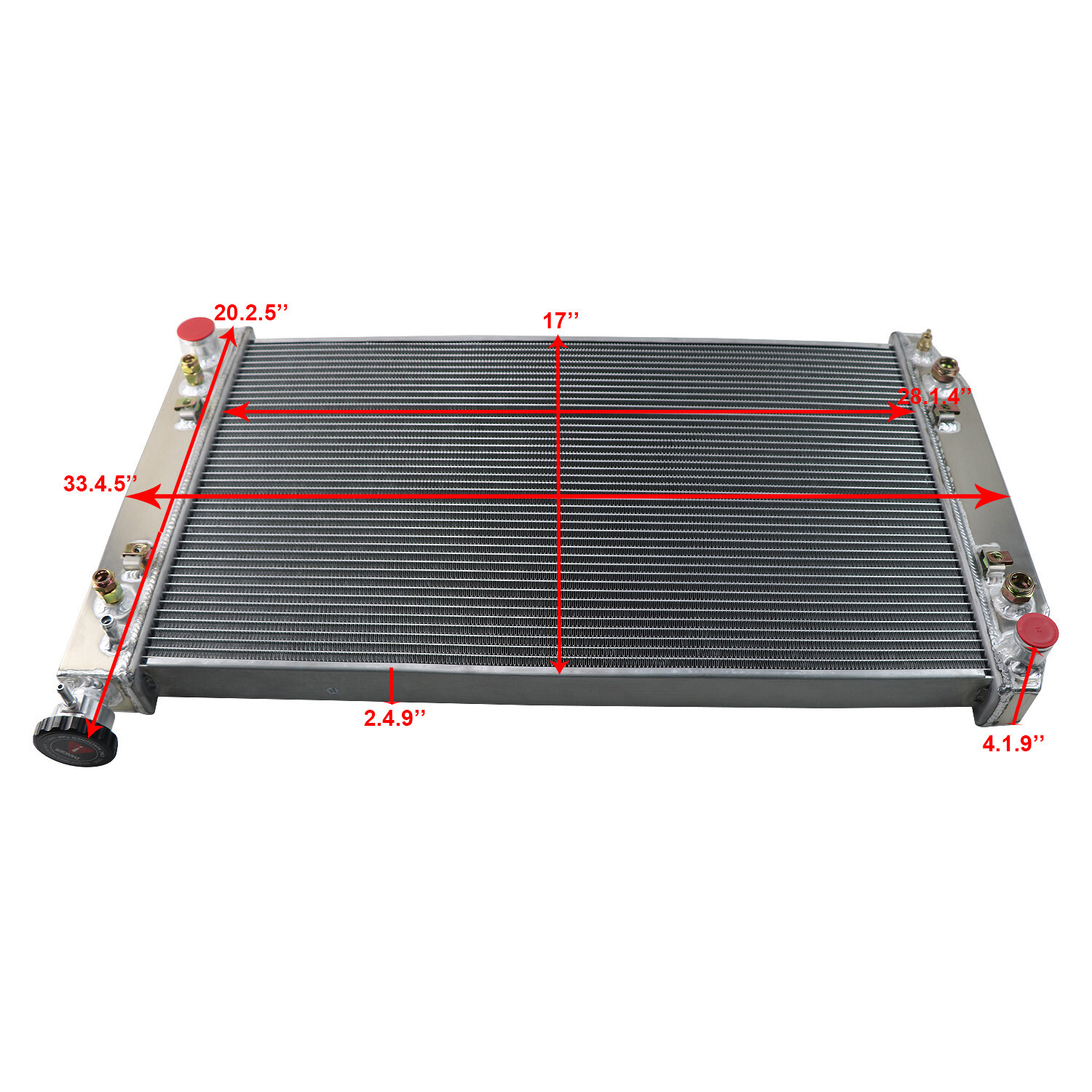 4Row Aluminum Radiator For Chevrolet C1500 K1500 2500 GMC P3500 1988~95 ...