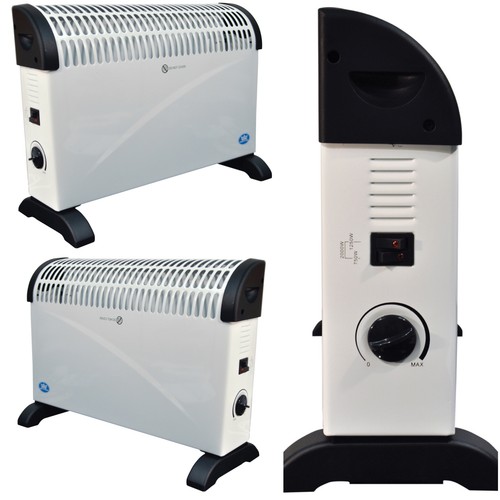2 X Prem-I-Air 2kW Wall Mounted & Standing Portable Convector Radiator ...