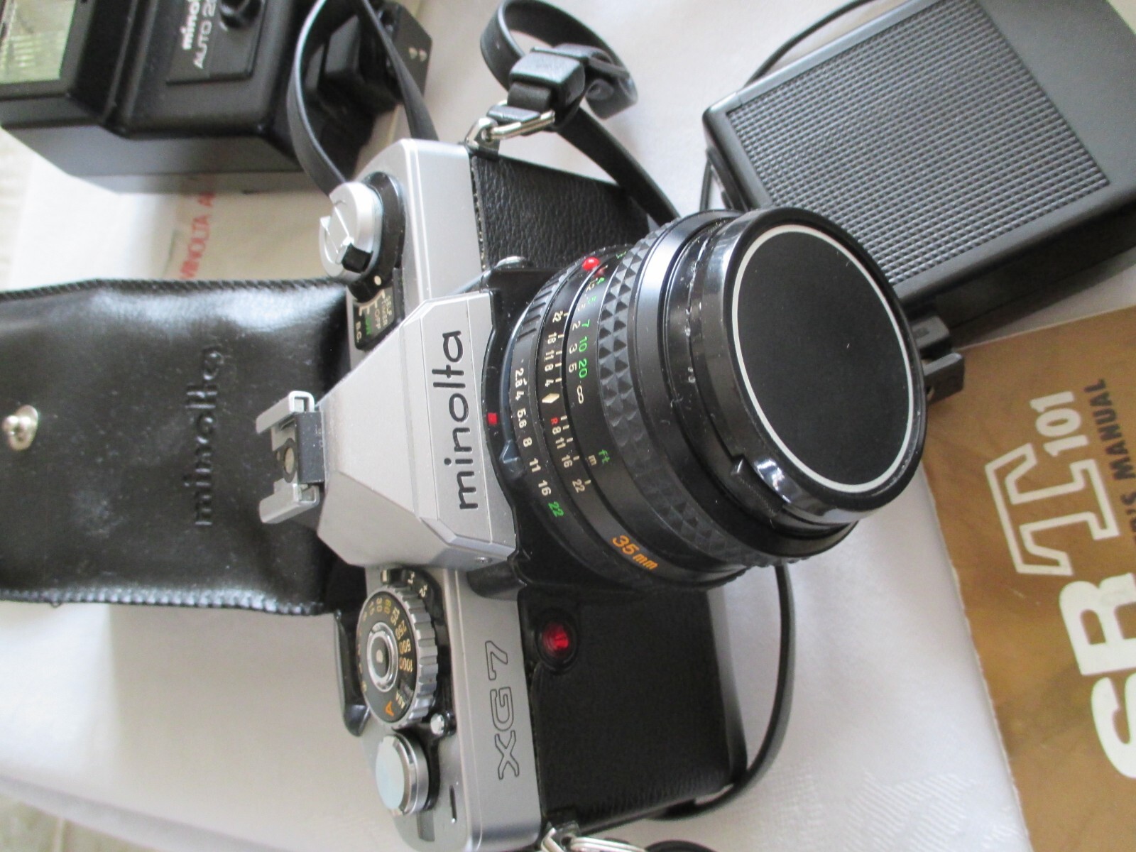 02 Vintage Minolta Cameras, Lenses, Flashes, w/boxes (Please see ...