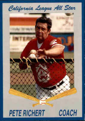 1992 California League All-Stars Cal League Cards #22 Pete Richert ...