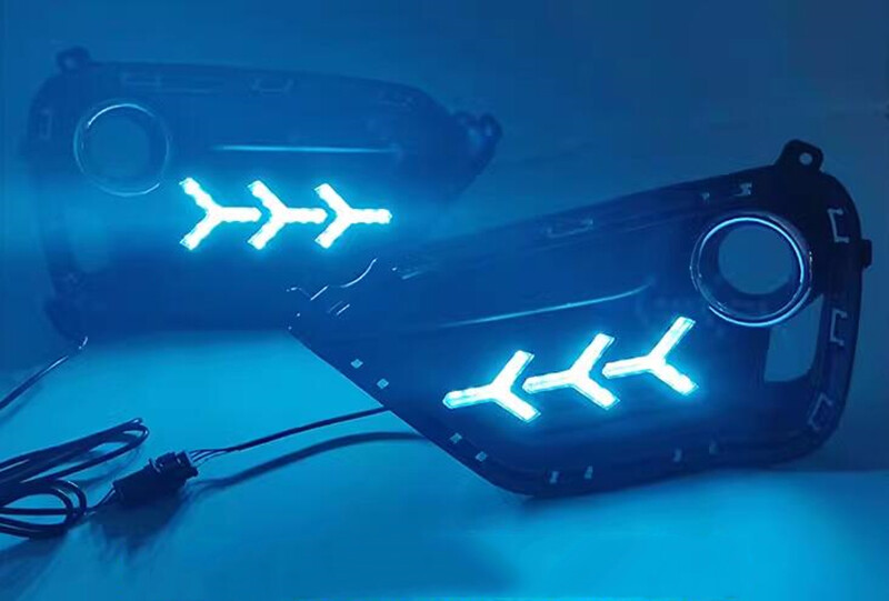 For 2017 Kia K2 Sedan LED 3 Colors Light Daytime Running Mod 5 Year ...