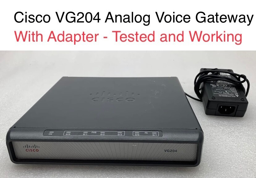 Cisco VG204 Analog Voice Gateway Adapter Included Tested and Working | eBay