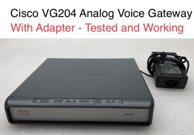 Cisco VG204 Analog Voice Gateway Adapter Included Tested and Working | eBay