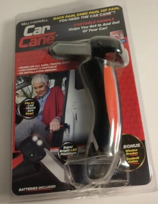 As Seen On TV Car Cane–Helps Get In Out Of Any Car -LED, Beltcut,Handle ...