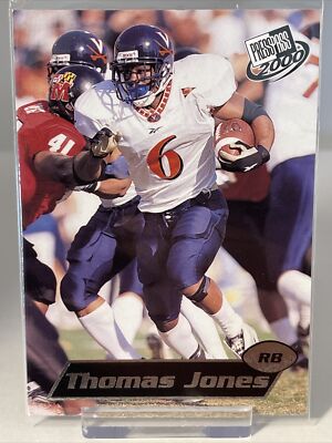 2000 Press Pass Card #6 Thomas Jones Virginia Cavaliers Running Back ...
