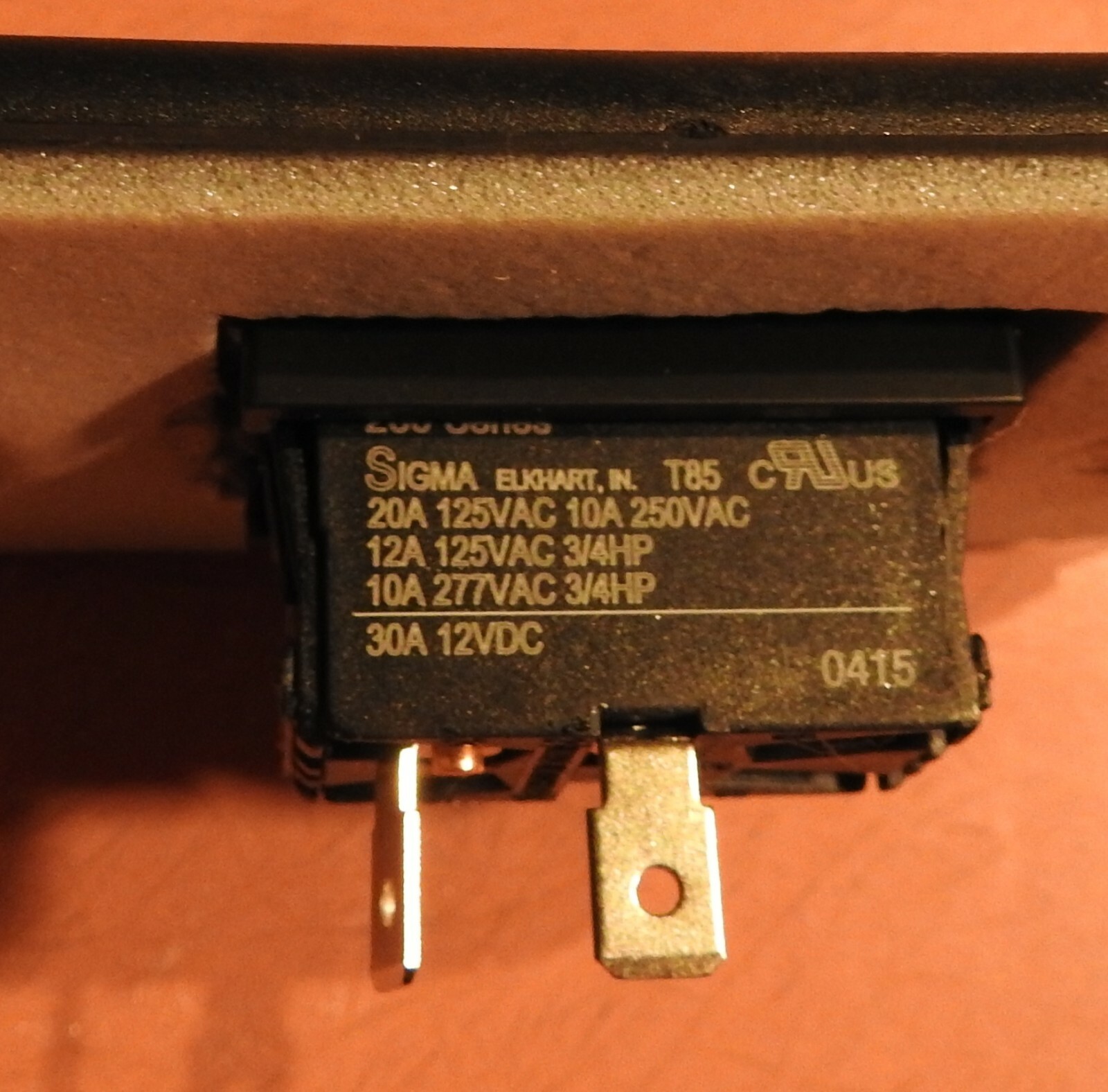 SIGMA RV CORD REEL SWITCH 12V MOMENTARY CAMPER TRAILER BUS MOTOR HOME ...