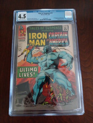 Tales of Suspense #77 CGC 4.5 1st full appearance of Peggy Carter and ...