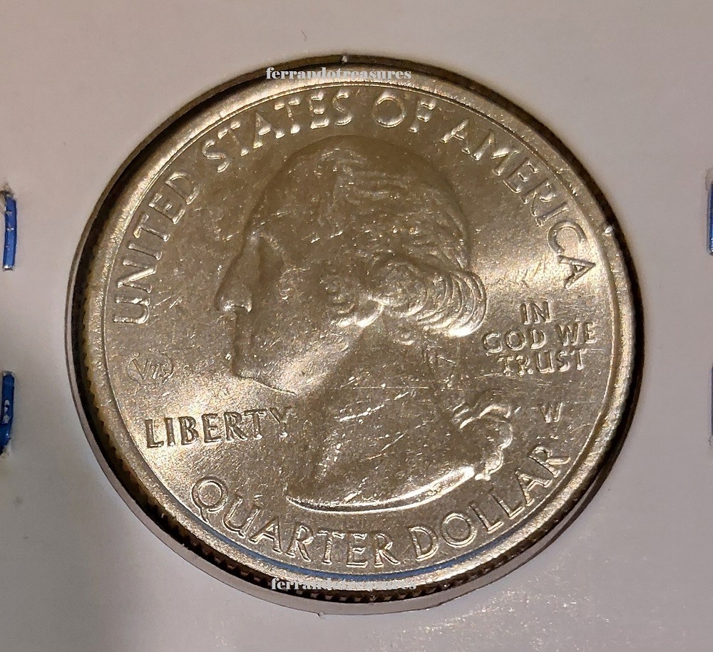 2020 W V75 Complete 5 Quarter Set UNC/UNC+ W/Stand & Custom Blue Pull ...