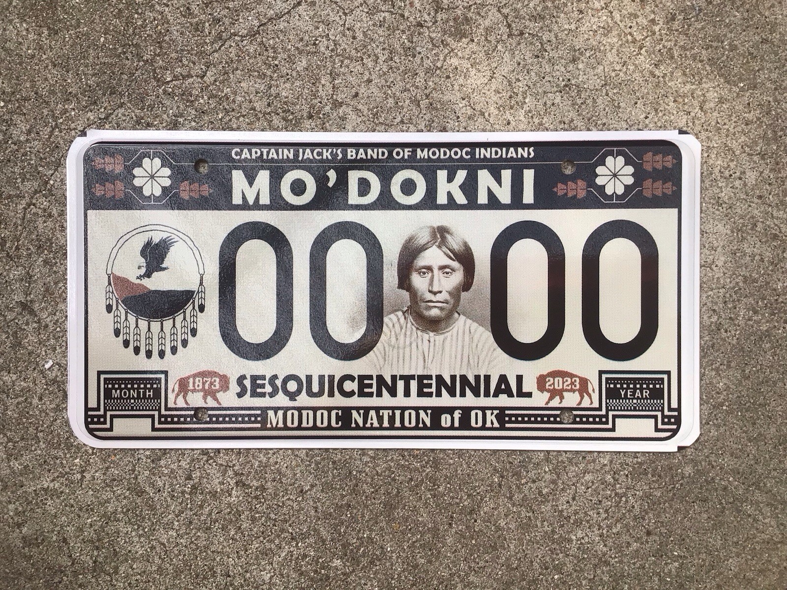 OKLAHOMA - MODOC NATION - SAMPLE - LICENSE PLATE - MO’DOKNI | eBay
