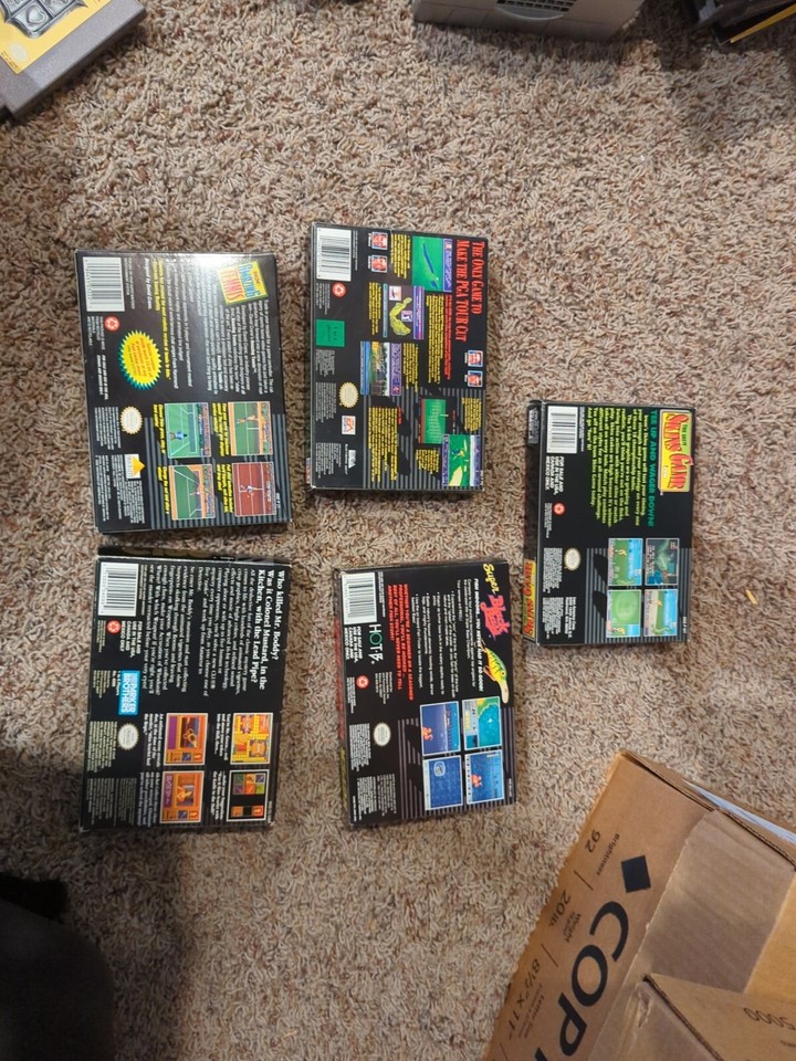 5 BOXED SNES GAMES LOT WITH GAMES AND MOST MANUALS | eBay