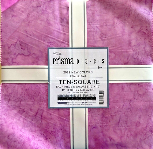 ARTISAN BATIKS PRISMA DYES 10X10 42PC LAYER CAKE BY ROBERT KAUFMAN | eBay