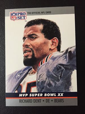 Richard Dent 1990 Pro Set MVP Super Bowl XX Collectible Insert Card #20 ...