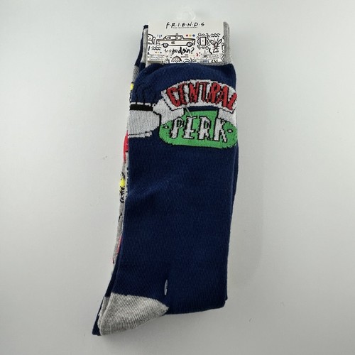 NEW Friends TV Show Socks 2 Pairs Red Umbrella Taxi Central Perk Blue ...