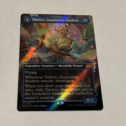 MTG Tamiyo, Inquisitive Student (M 0469) - MH3 - Borderless Textured ...