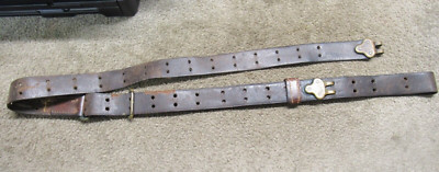US WW1 M1907 Leather Sling 1 KEEPER Harvey Wheeler Mfg 1917 RIA Marked ...