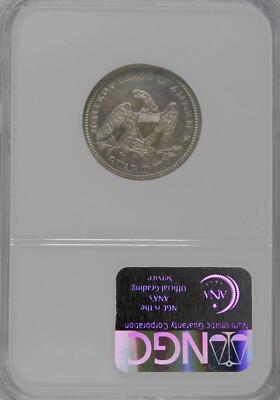 1863 NGC PR61 🔴 455 Minted 🔴 Civil War PROOF Key Date 25C Seated ...