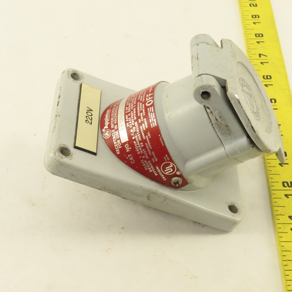 Appleton EFSR-20232 220V 20A 2Hp Hazardous Location Interlocked ...