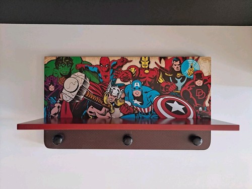 Superheroes Display Wall Shelf~Captain America~Spiderman~Hulk~Dare ...