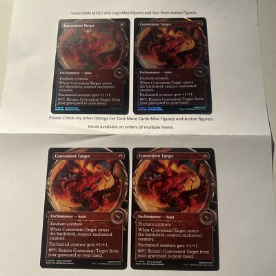 Showcase CONVENIENT TARGET Murders at Karlov Manor MTG Playset (x4: 2 ...