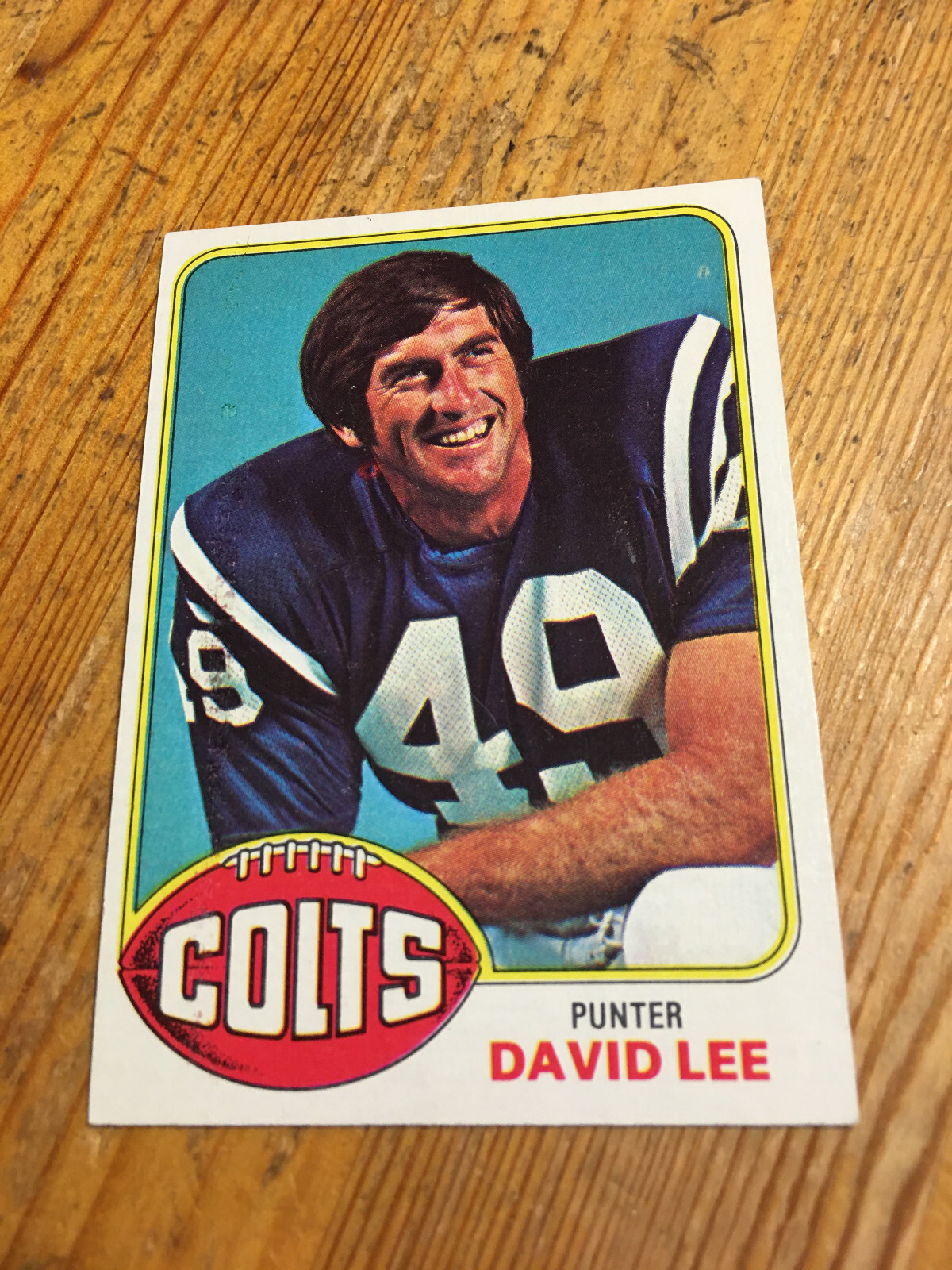 1976 Topps David Lee Football Card – Baltimore Colts #13 / Near Mint ...