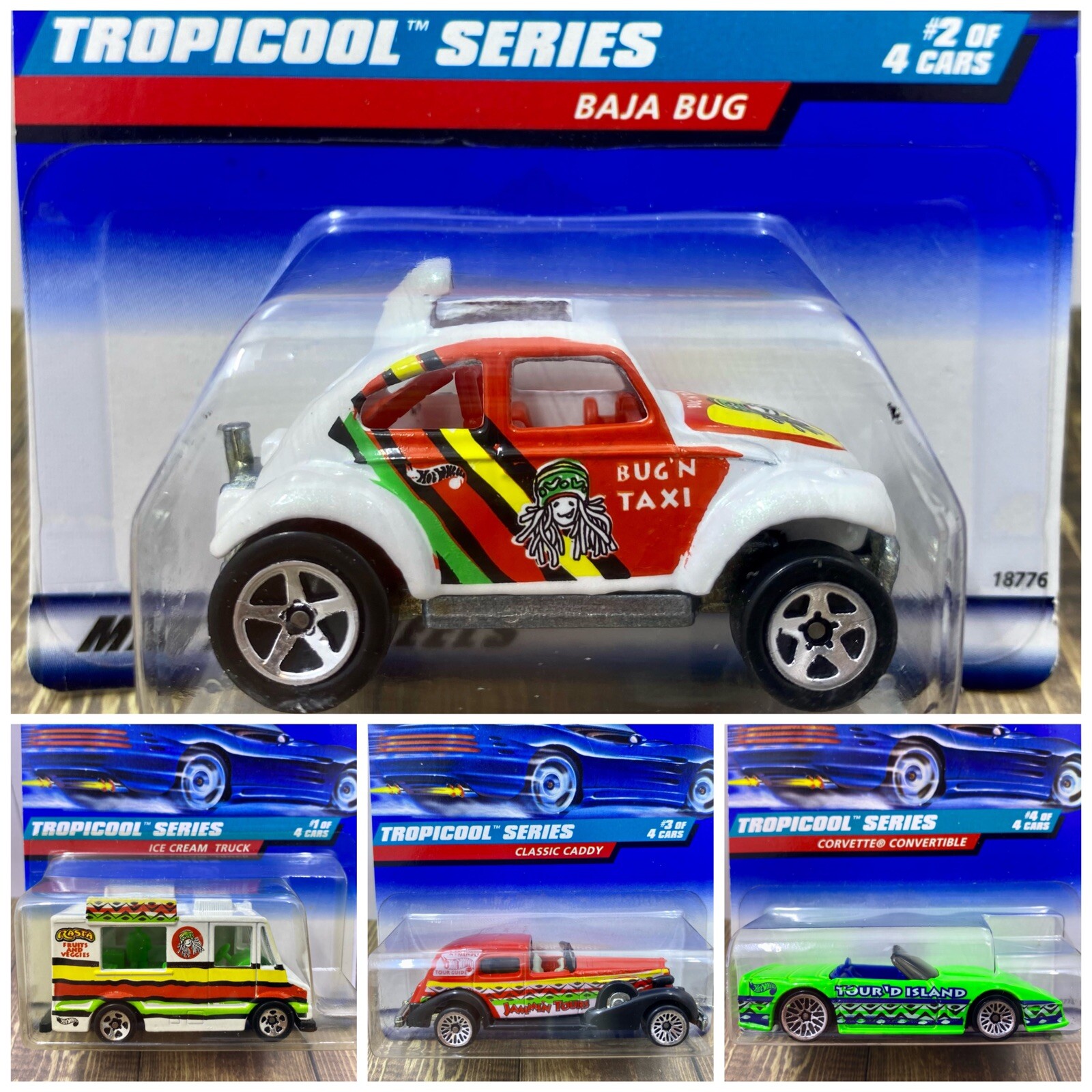 1997 Hot Wheels TROPICOOL Series 4 Car Set w/ VW Baja Bug NOS/NOC | eBay