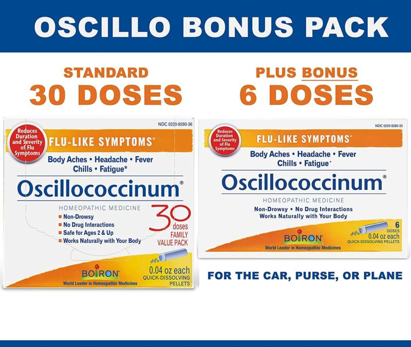 Boiron Oscillococcinum Homeopathic Medicine for flu-Like Symptoms, White, 36... | eBay