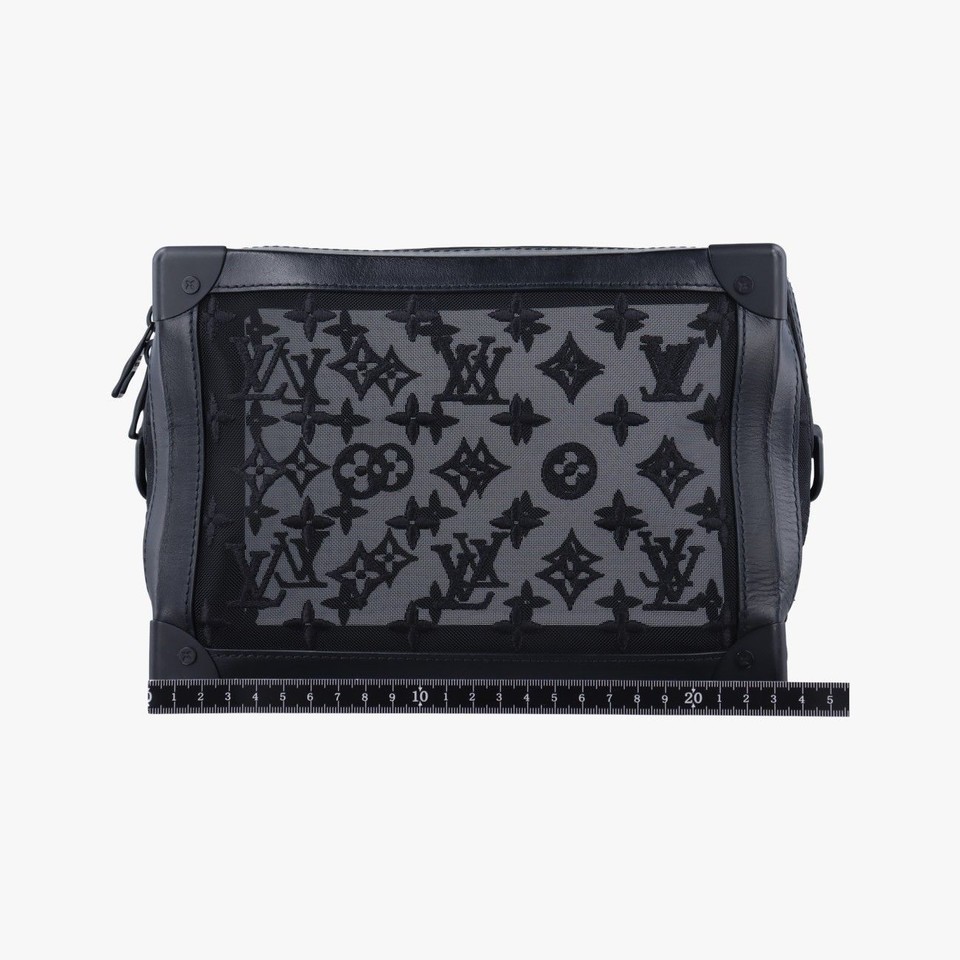 Louis Vuitton Soft Trunk Noir Monogram Mesh Calf Leather M53964 | eBay