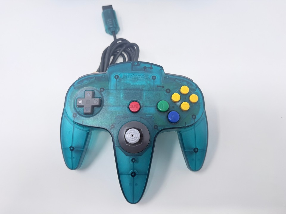 Nintendo 64 N64 Funtastic Ice Blue Console NUS-001 W/ BOX- TESTED ...