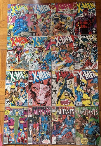 X-Men #1,2,3,4,5,6,7,10,11 & New Mutants #90,91,93,Annual #6 Jim Lee ...