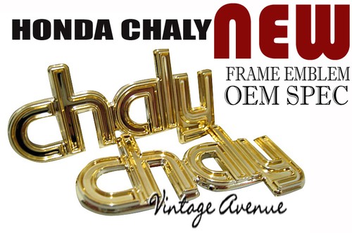 HONDA CHALY CF50 CF70 FRAME EMBLEM 1PAIR [KG] | eBay