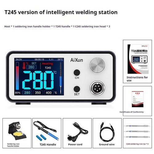 Intelligent Soldering Station with Electric T12/T245/936 Handle Welding ...