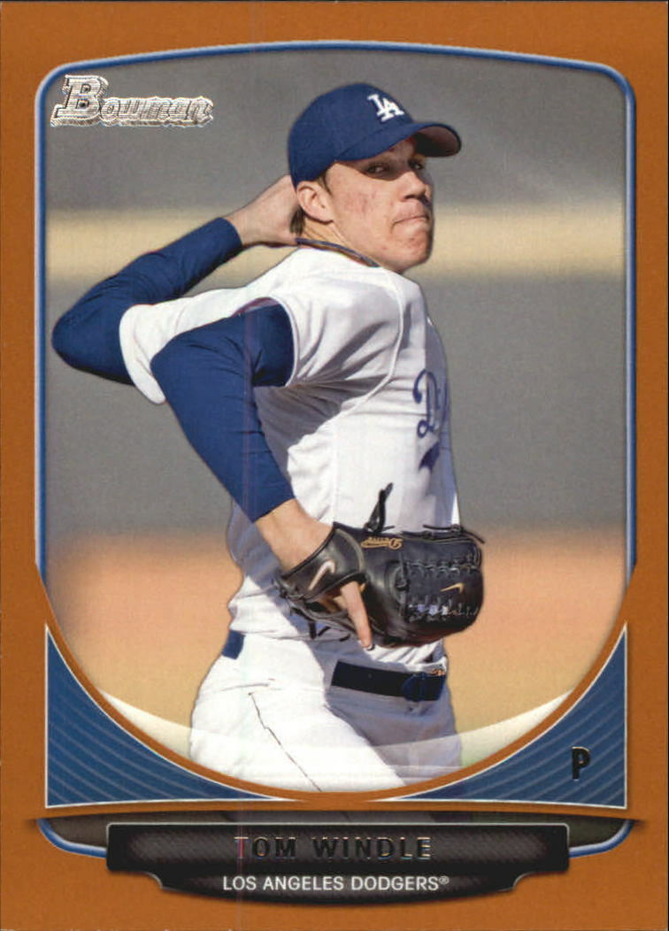 2013 Bowman Draft Draft Picks Orange #BDPP30 Tom Windle Dodgers NM-MT ...