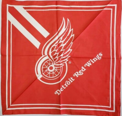 Detroit Red Wings 21 x 21 Inch Bandana – Official NHL Fan Gear | eBay