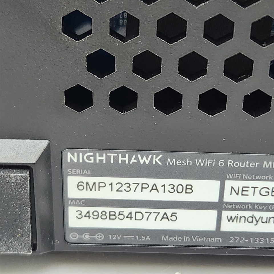 NETGEAR Nighthawk MR60 Whole Home Mesh Wi-Fi 6 Router | eBay