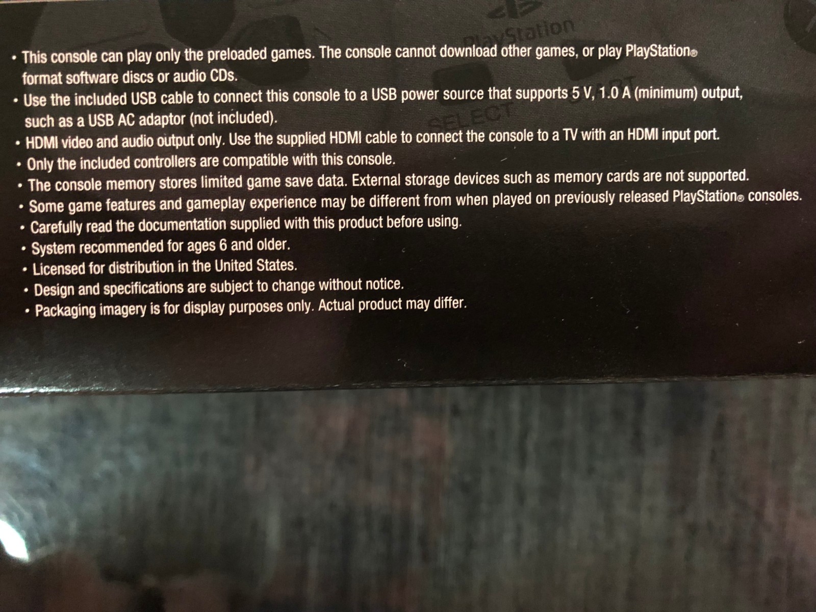Authentic Sony PlayStation Classic Mini 2018 Edition Video Game Console ...
