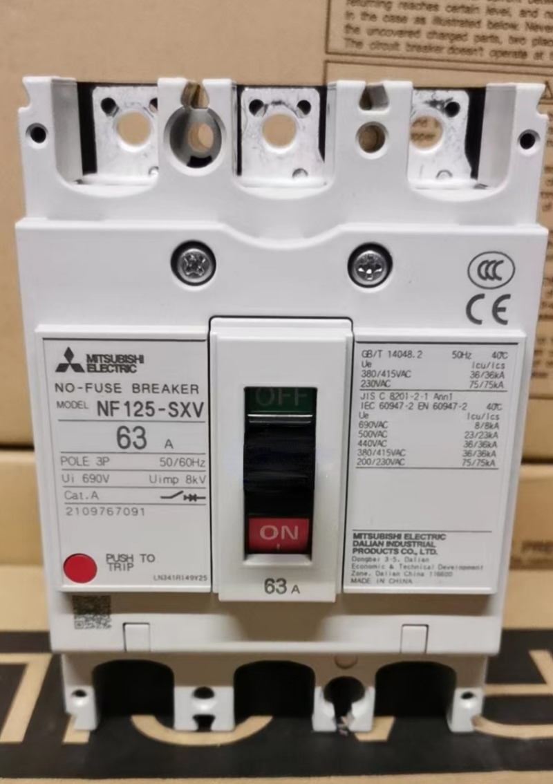 1pcs Mitsubishi Circuit Breaker NF125-SXV 3P 63A 1110010590 | eBay