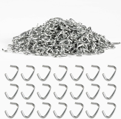 650PCS Galvanized Hog Rings - Hog Nose Rings 3/8 Upholstery Heavy Duty ...