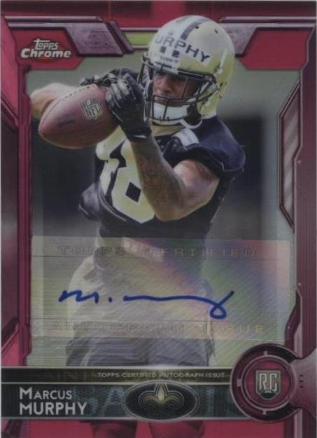 2015 Topps Chrome Mini - Rookies Marcus Murphy #143 BCA Pink Refractor ...
