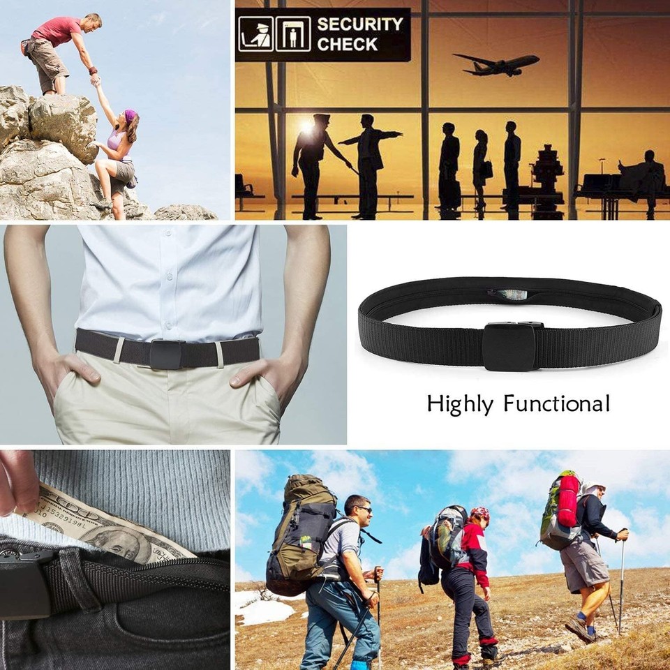 Travel Security Money Belt with Hidden Pocket Anti-Theft Hidden Waist ...