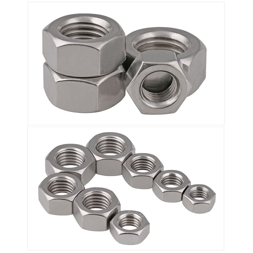 M1 to M30 Metric Hexagon Full Nuts Lock Nuts DIN 934 Stainless Steel ...