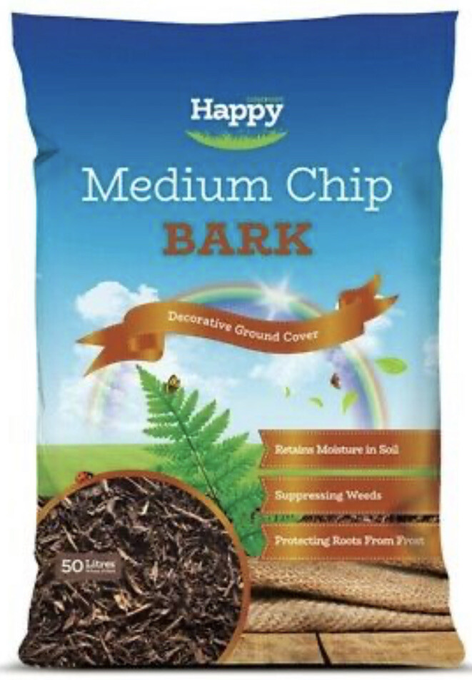 2 x 50 Litres Bark Chip Bags BEST SELLER Landscape Bark Mulch Chippings ...