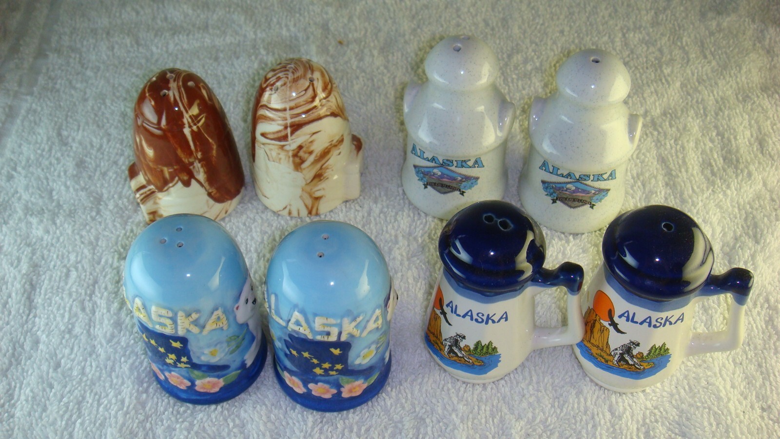 B Shelf Vintage STATE SHAKERS Salt and Pepper Alaska 4 Sets | eBay