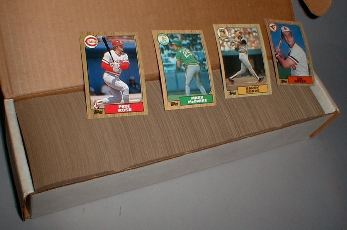 1987 topps baseball complete set (792 cards) nm/mint free shipping | eBay