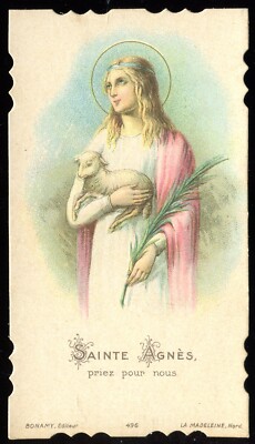 Holy Cards - St. Agnes - Vatican